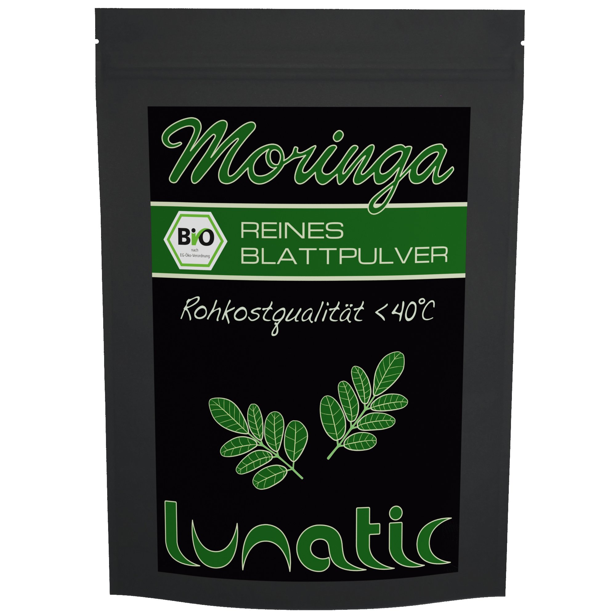 Bio-Moringa Pulver in Rohkostqualität - Moringa Oleifera
